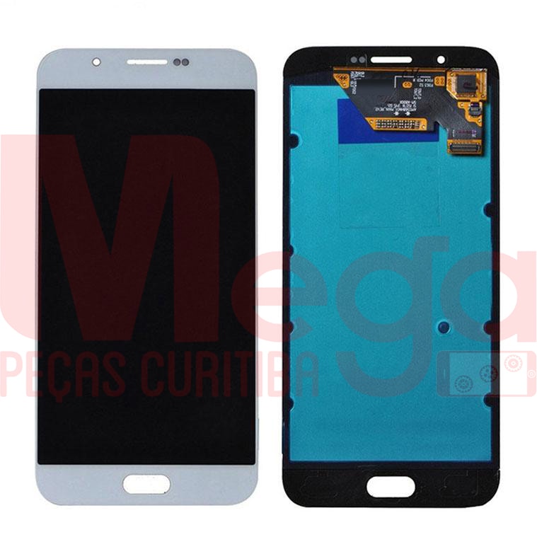 *FRONTAL DISPLAY SAM A8 2016 A810 PADRÃO ORIGINAL AZUL SEM GARANTIA ...
